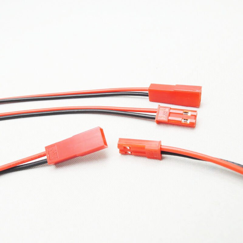 2P JST Male + Female Connectors Set with Wires | DaakyeTech