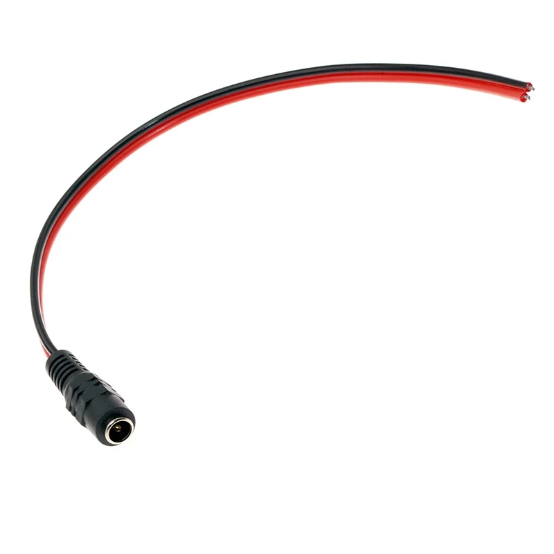 5.5mm x 2.1mm Female DC Power Jack Port with Wires | DaakyeTech